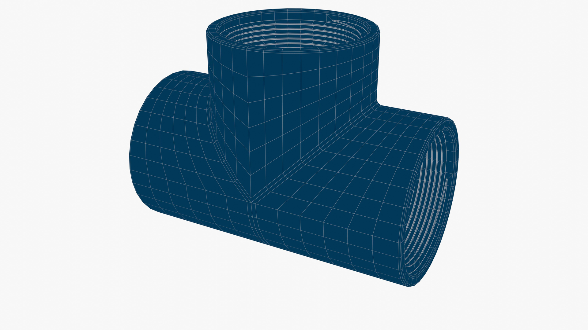 3D PVC Tee Female - TurboSquid 2093849