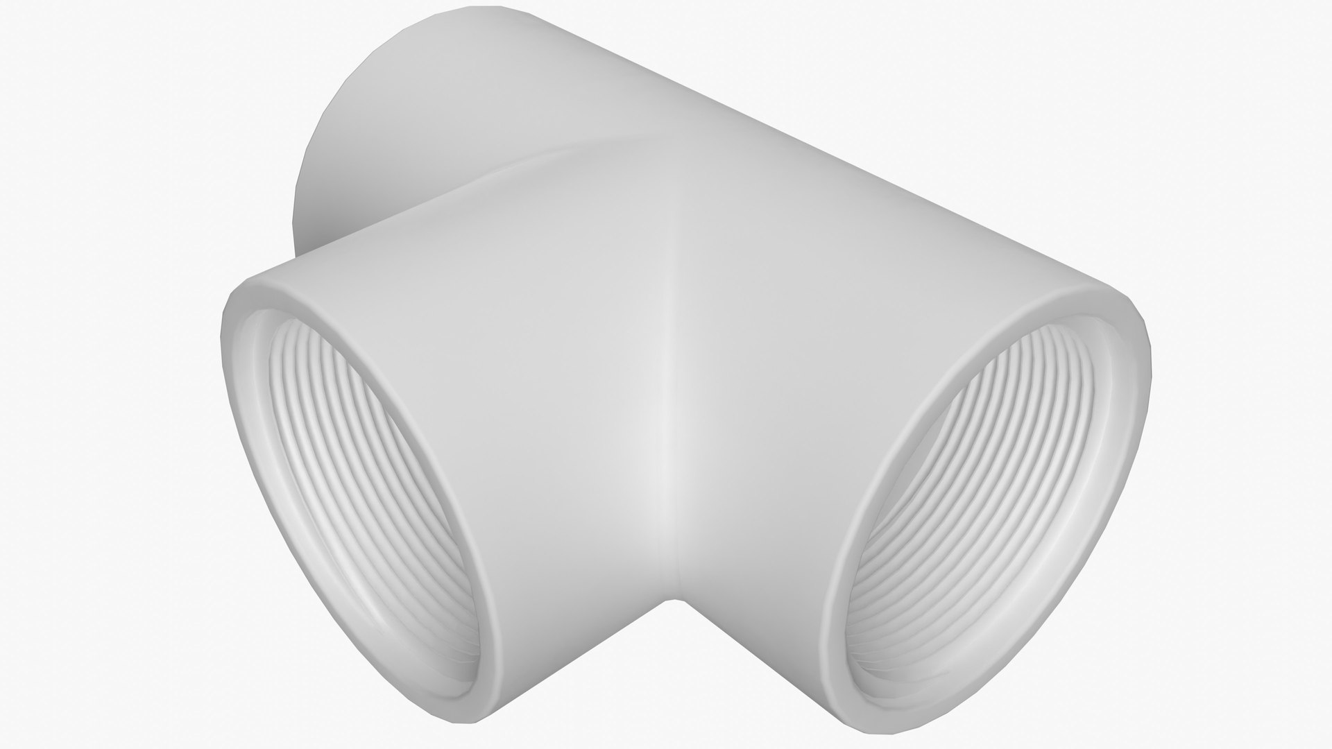 3D PVC Tee Female - TurboSquid 2093849