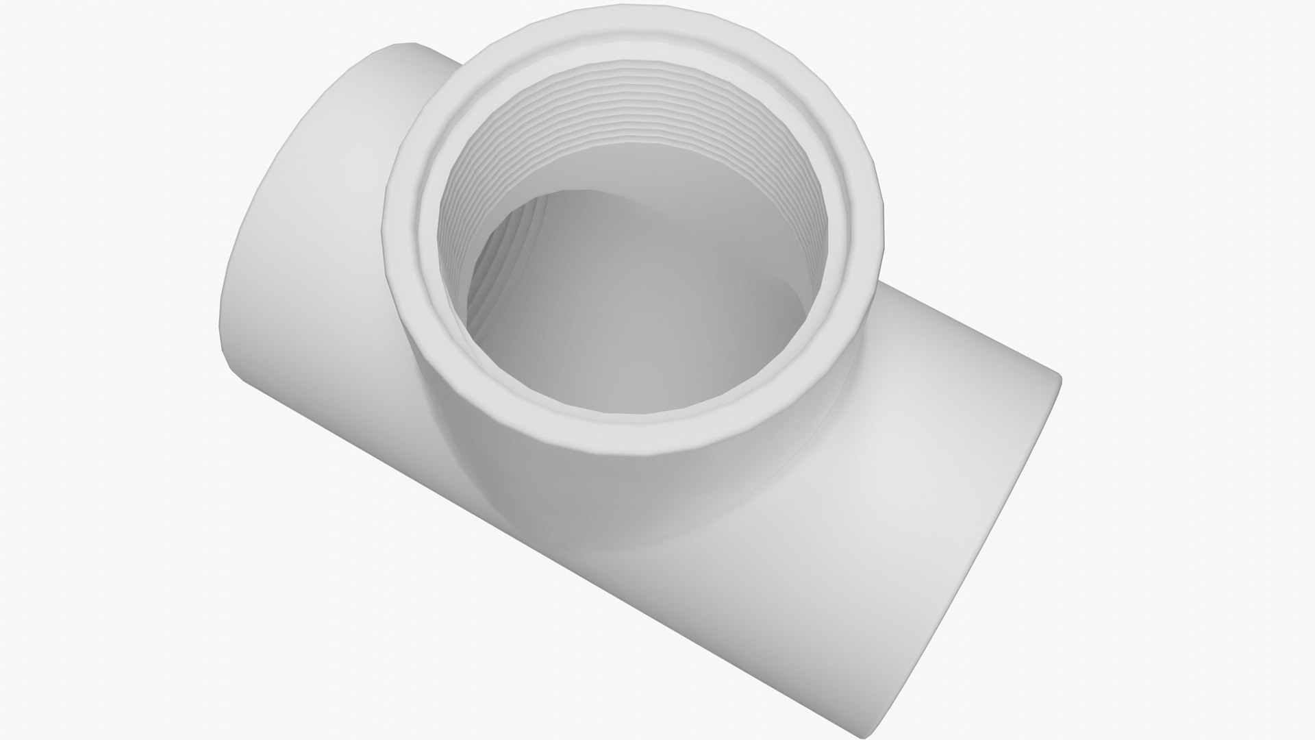 3D PVC Tee Female - TurboSquid 2093849