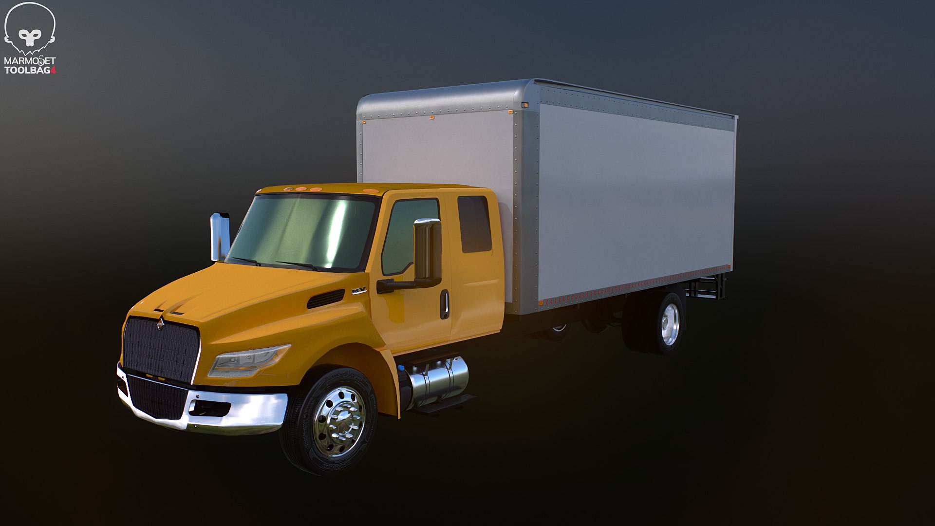 International MV 2023 Extended Cab Box Truck 3D Model - TurboSquid 2087659