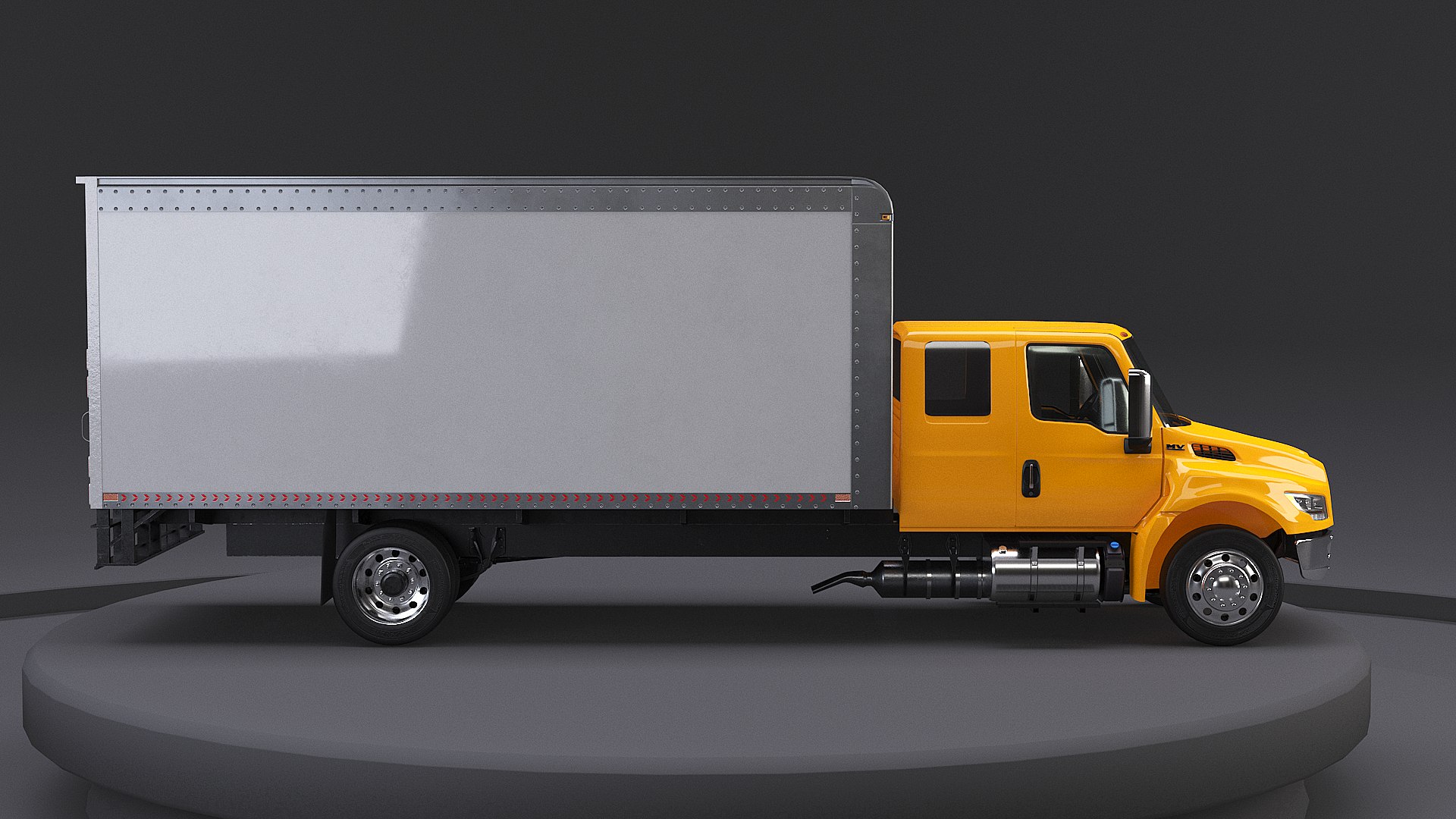 International MV 2023 Extended Cab Box Truck 3D Model - TurboSquid 2087659