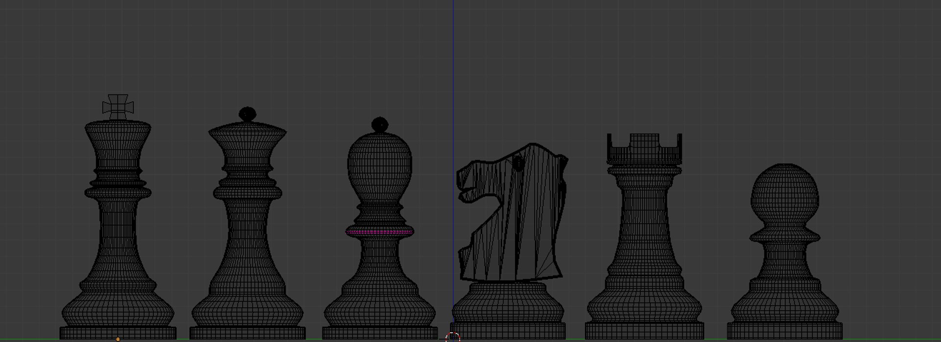 Set Chessmen 3d Model