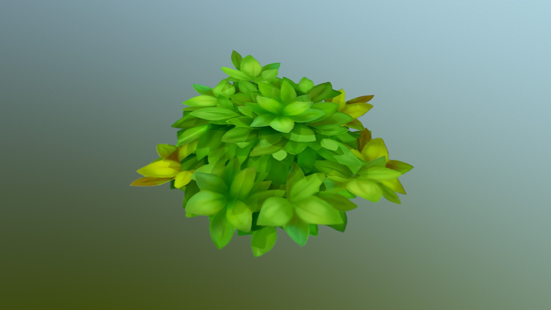 Bush Handpainted 3D Model - TurboSquid 1501303