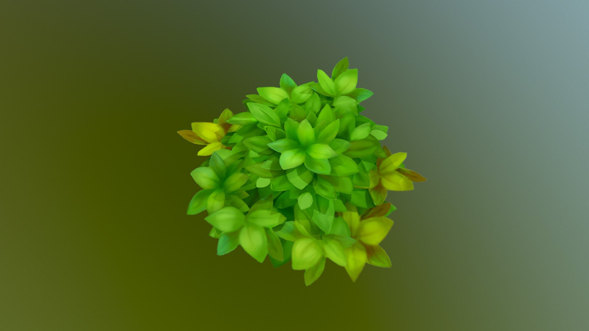 Bush Handpainted 3D Model - TurboSquid 1501303