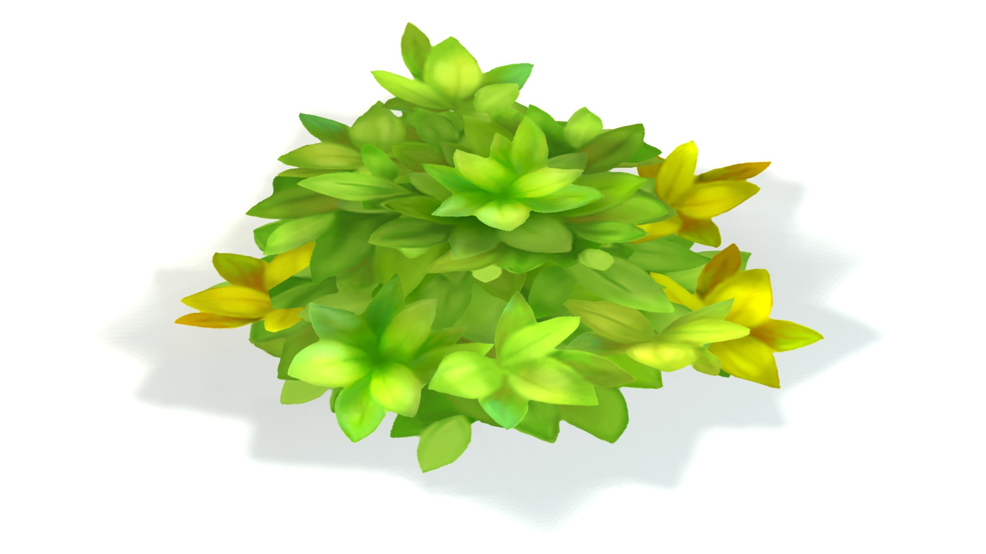 Bush Handpainted 3D Model - TurboSquid 1501303