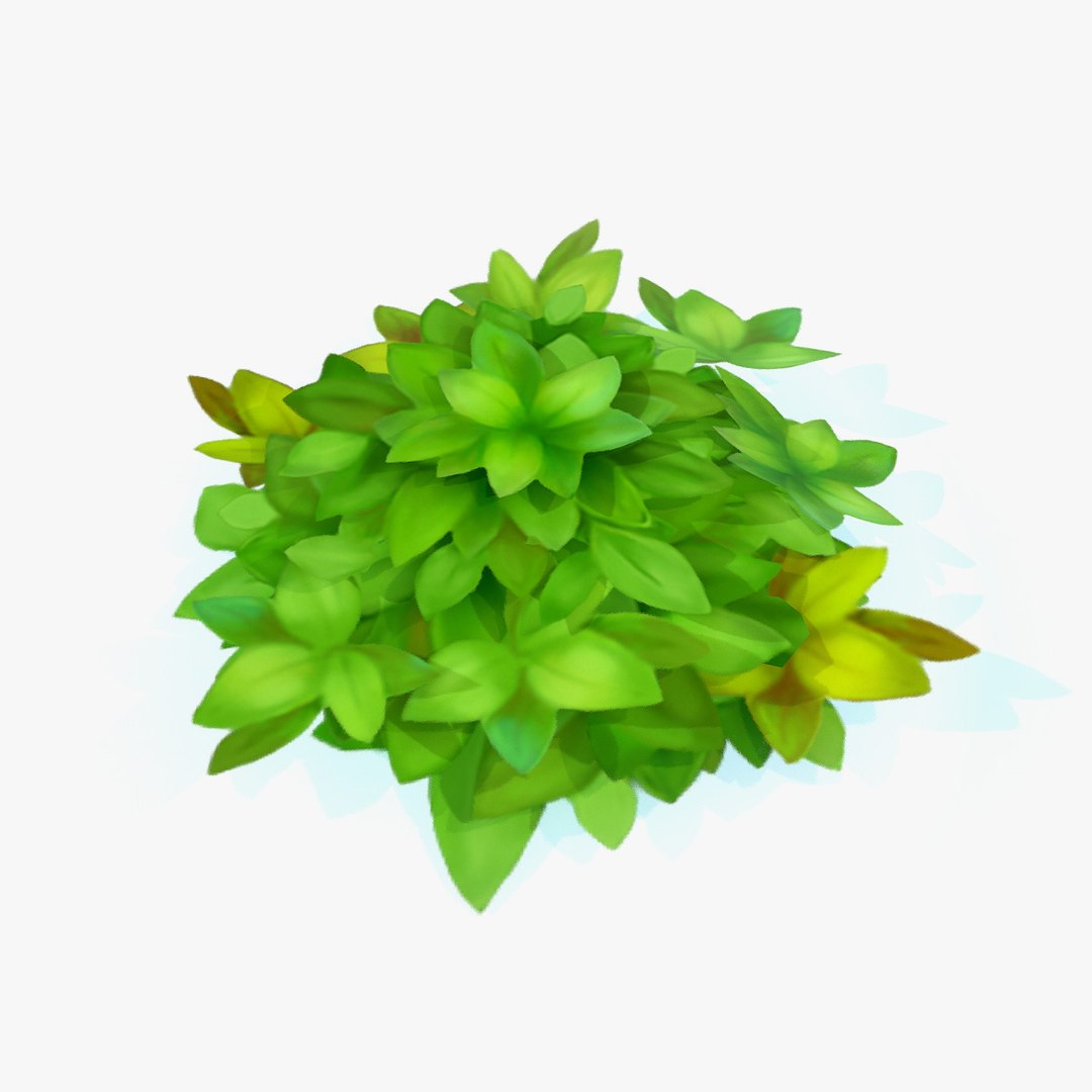 Bush Handpainted 3D Model - TurboSquid 1501303