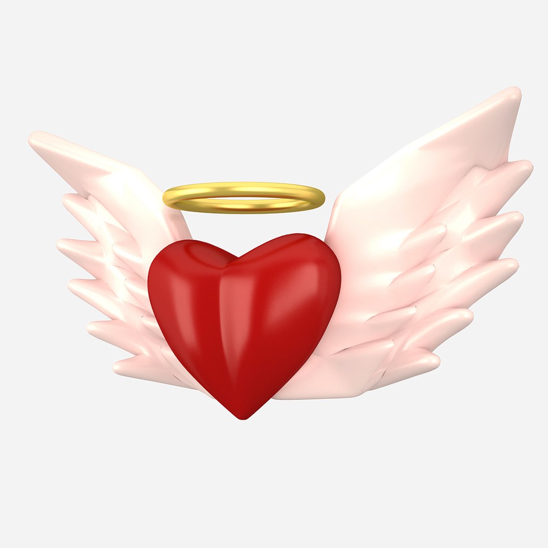 3D Heart Angel Model - TurboSquid 1167234
