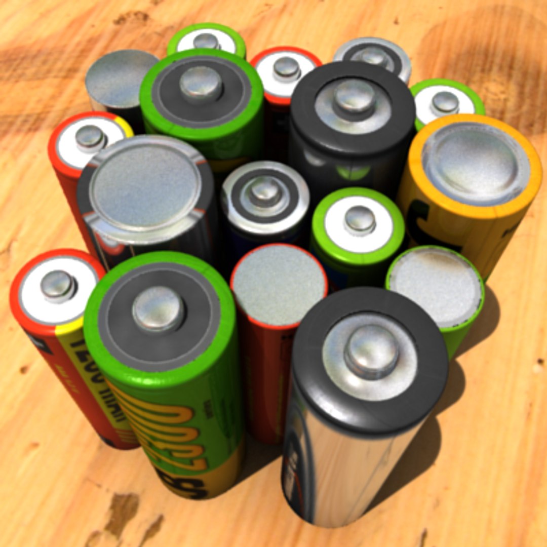 3d Model Batteries Hi-res