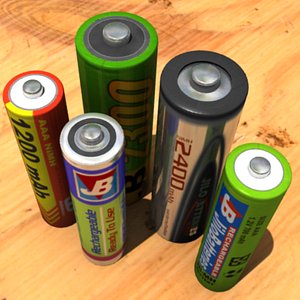 battery 3d model