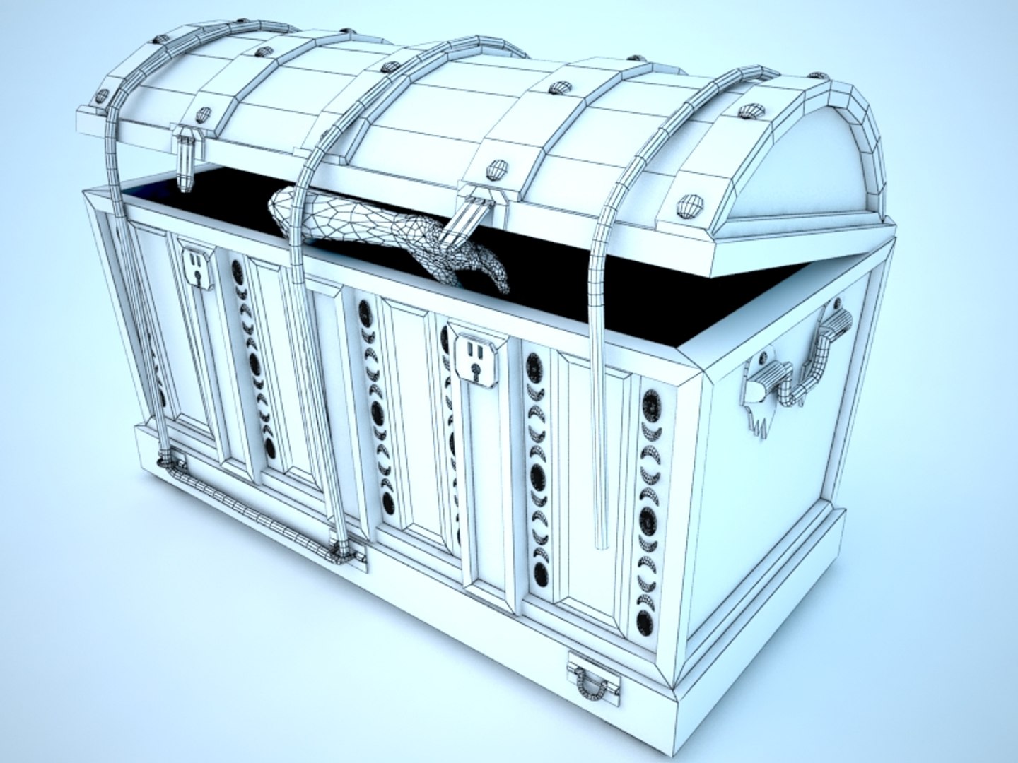 3d chest halloween