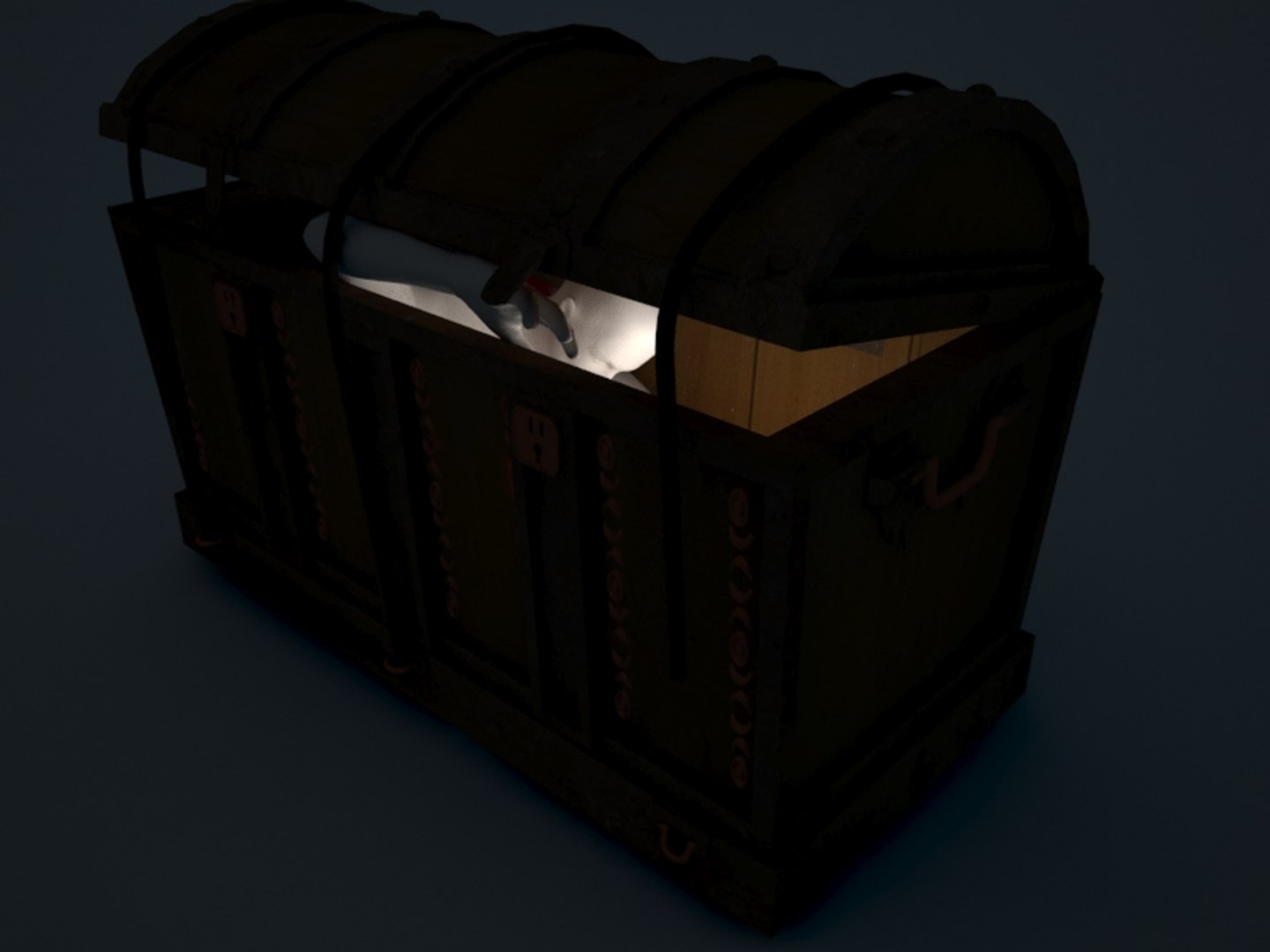 3d chest halloween