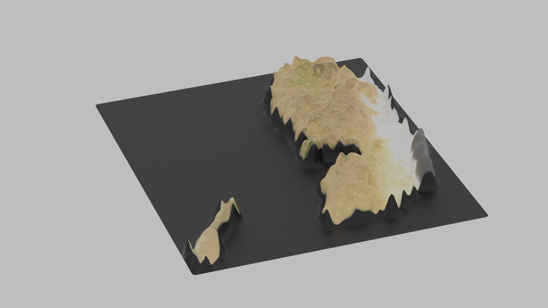 Palestine Map Country 3D Model - TurboSquid 2076300
