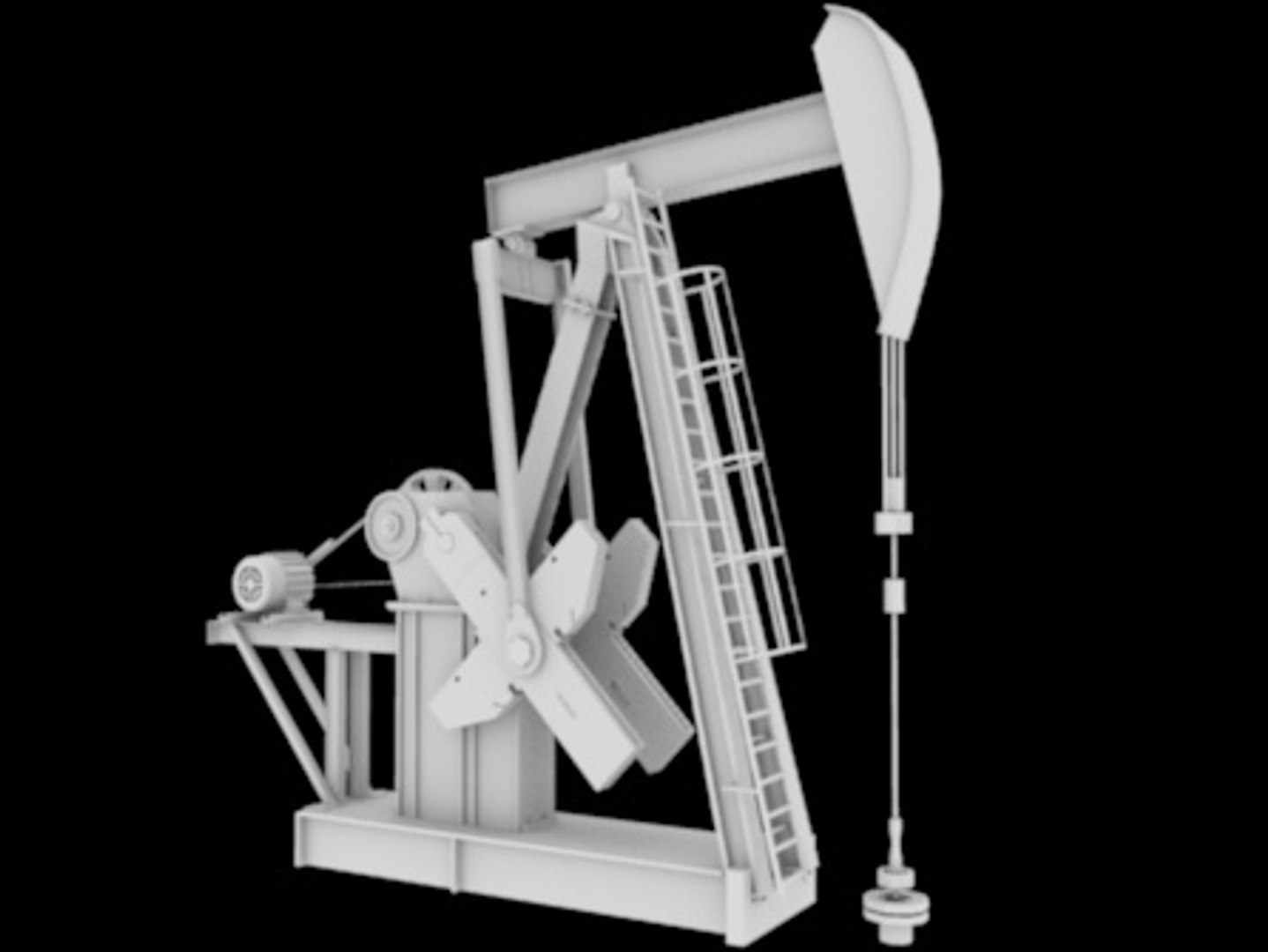Oil Pumpjack Pump Jack 3d 3ds