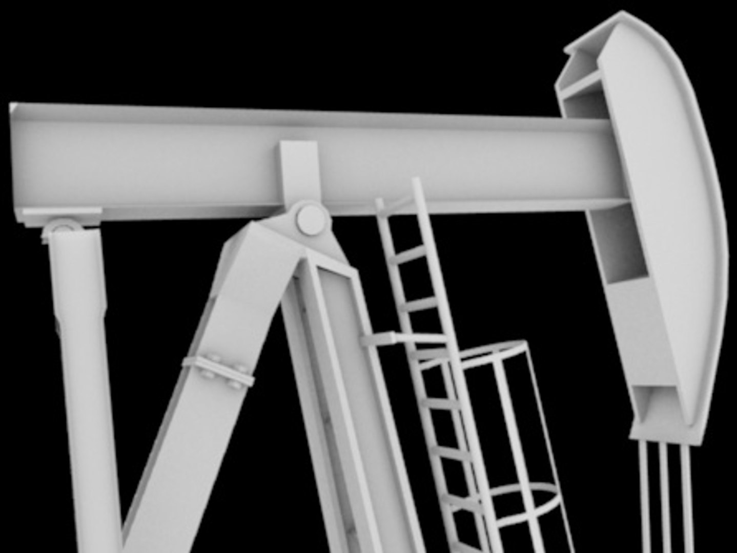 Oil Pumpjack Pump Jack 3d 3ds