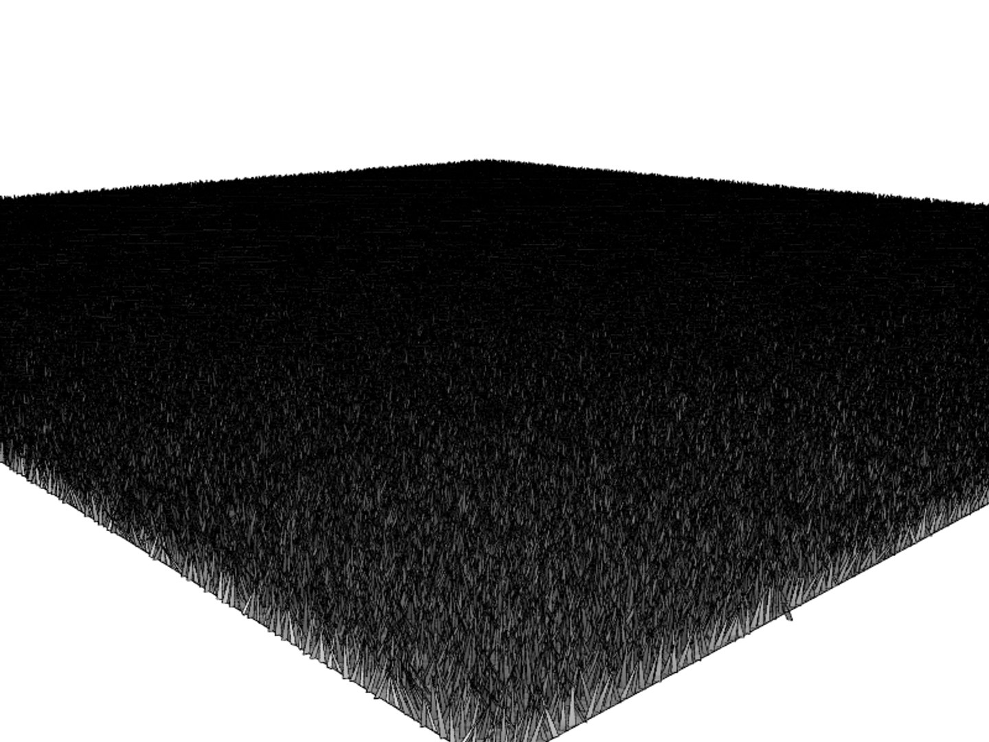 polygonal grass blades 3d model