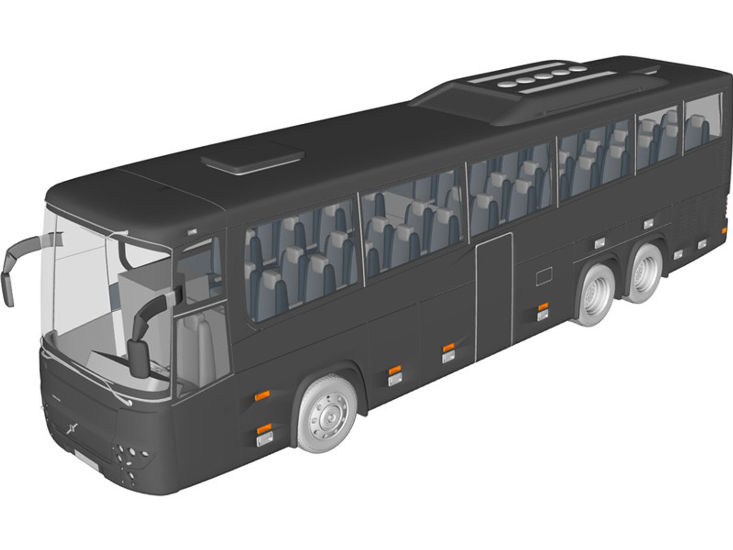 3d Model Bus Interior