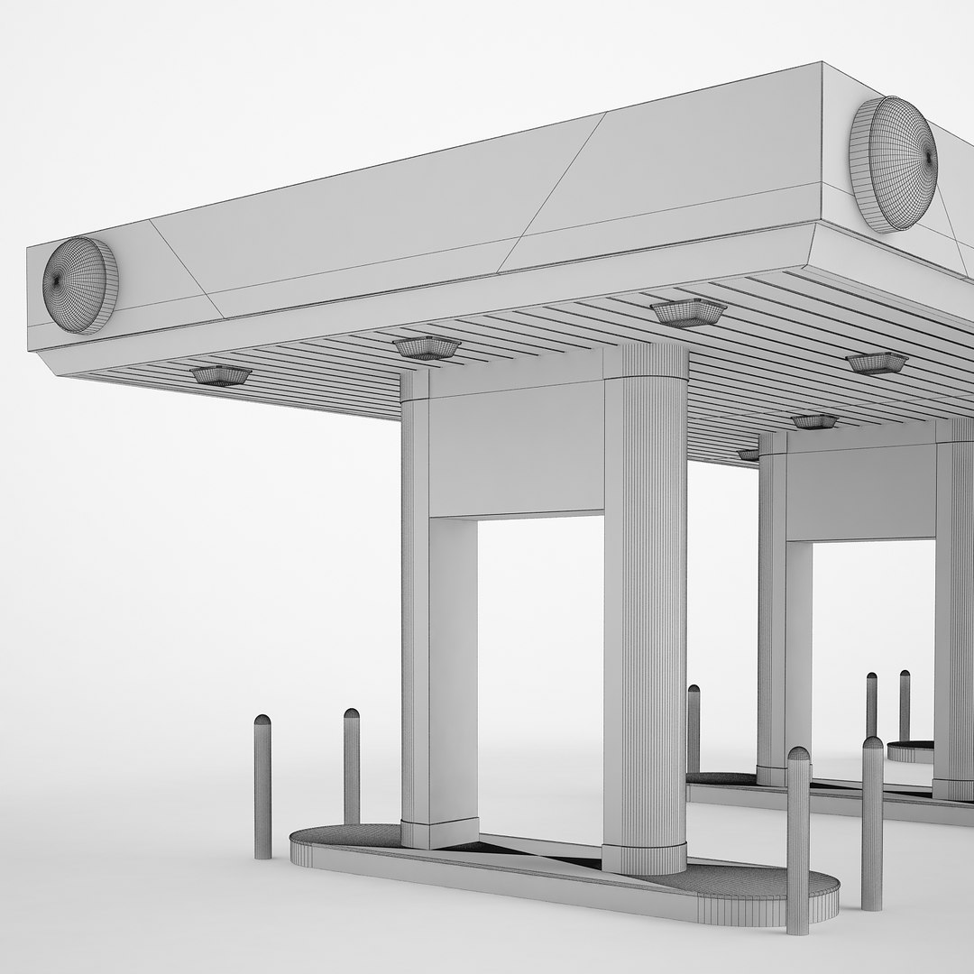 3d Model Gas Station
