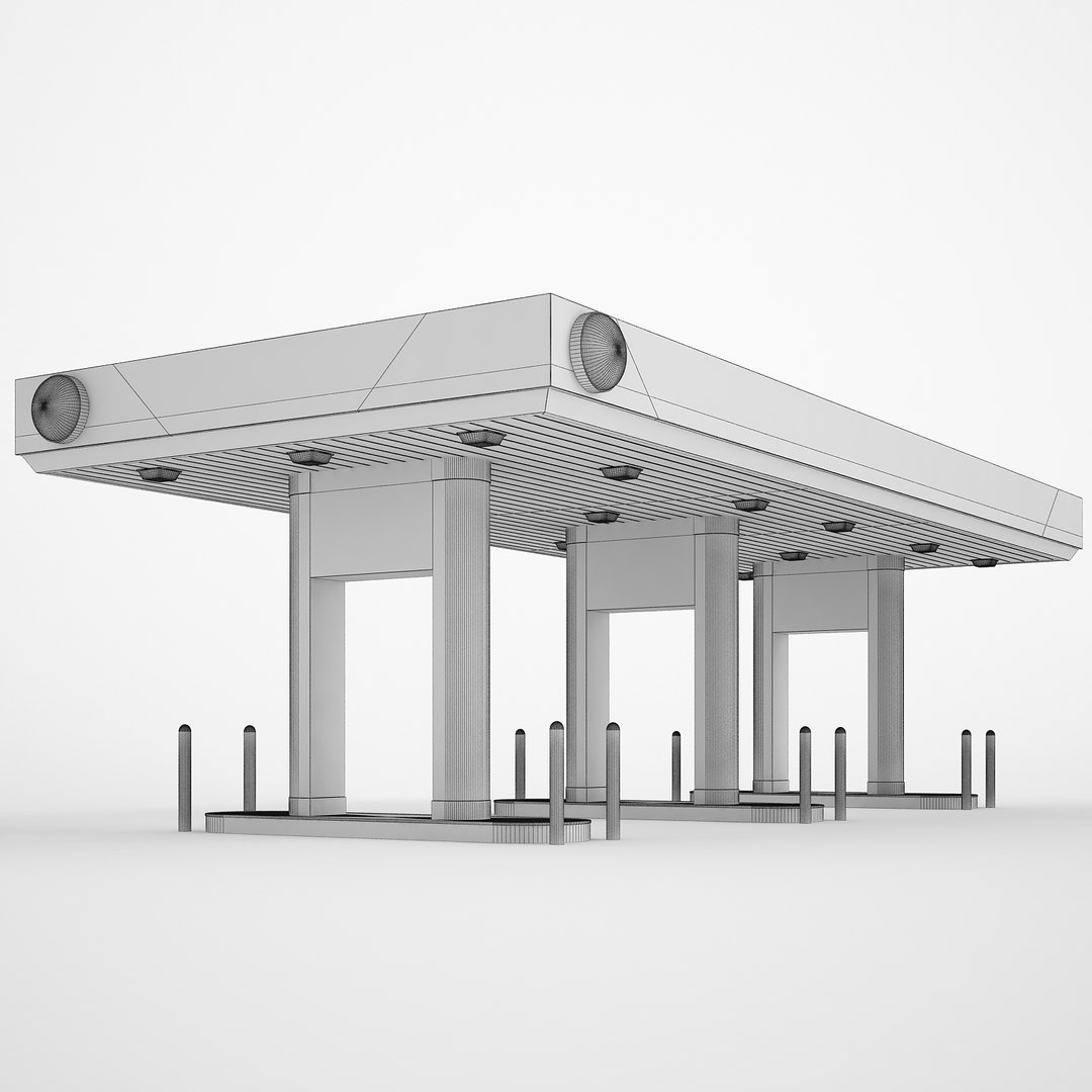 3d Model Gas Station