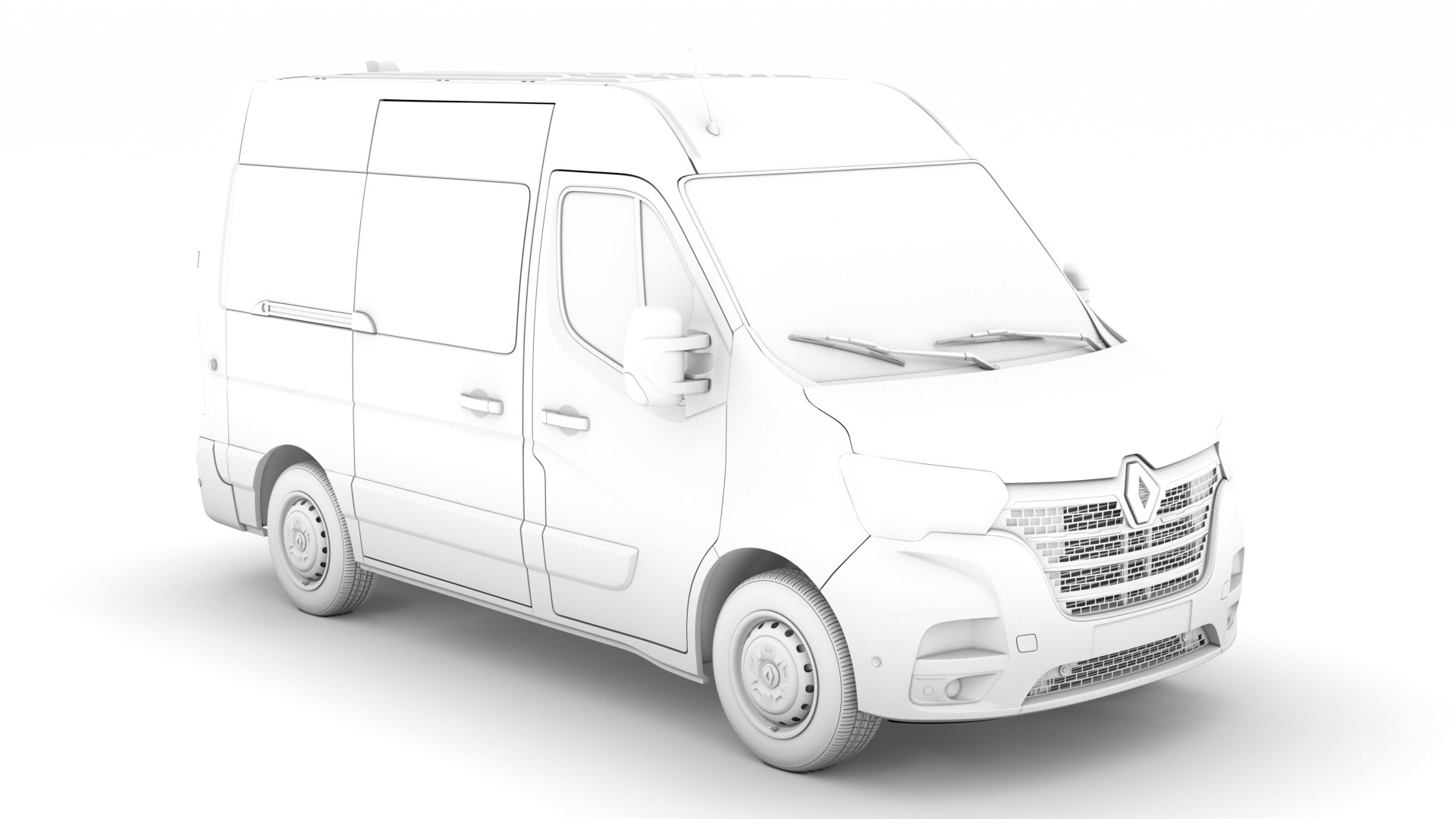 3D Renault Master L1h2 Windowvan - TurboSquid 1510158