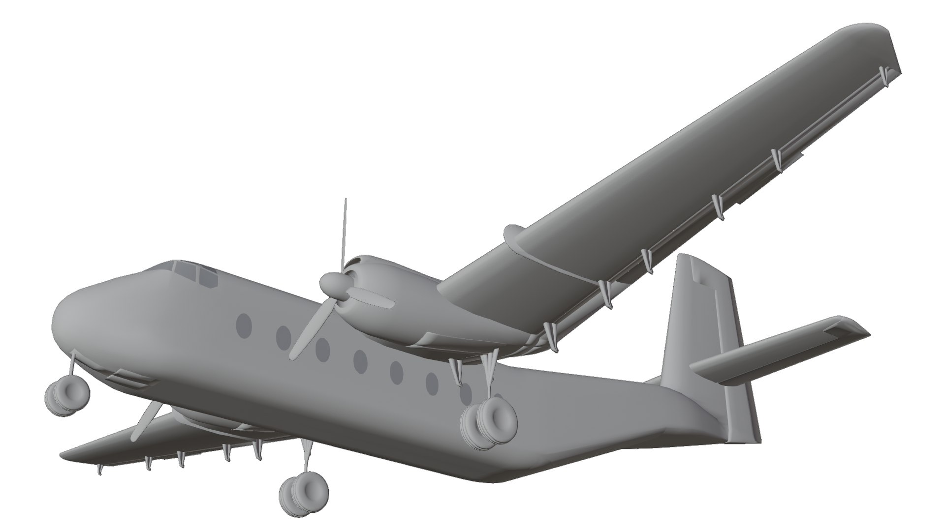 3D De Havilland DHC 4 - TurboSquid 2240206