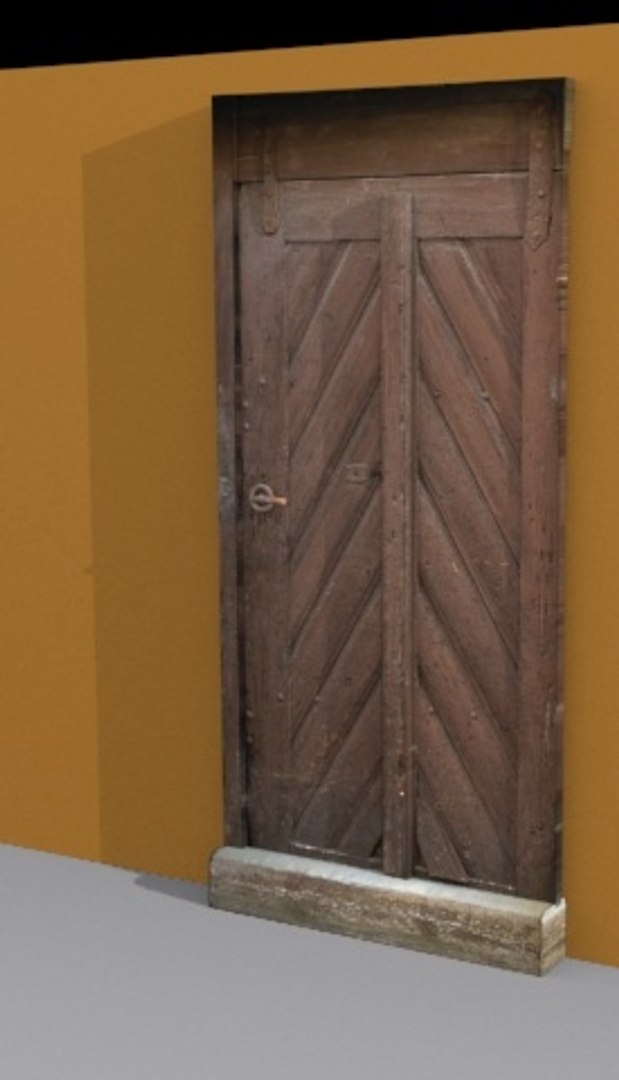 Door Decorate 3d Obj