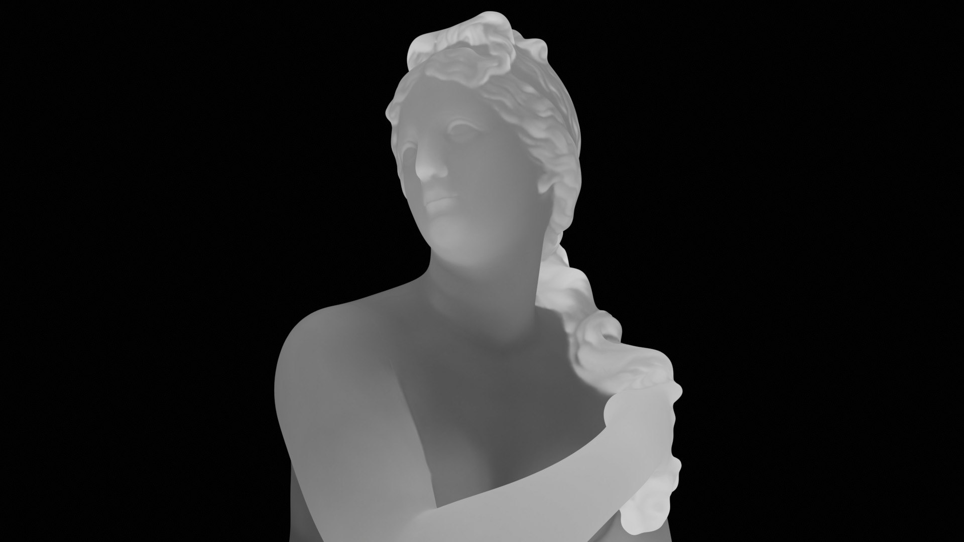 Crouching Venus Statue 3D Model - TurboSquid 2227769