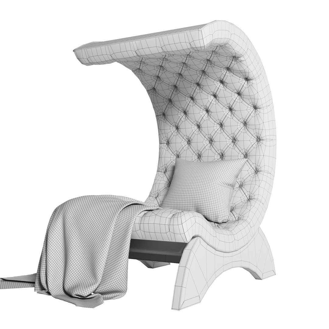 Moon Chair 3D Model - TurboSquid 1536030