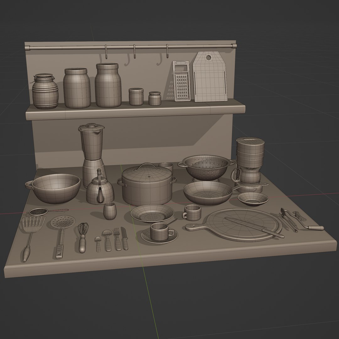 3D Kitchen Tool Set Pack - TurboSquid 1760988