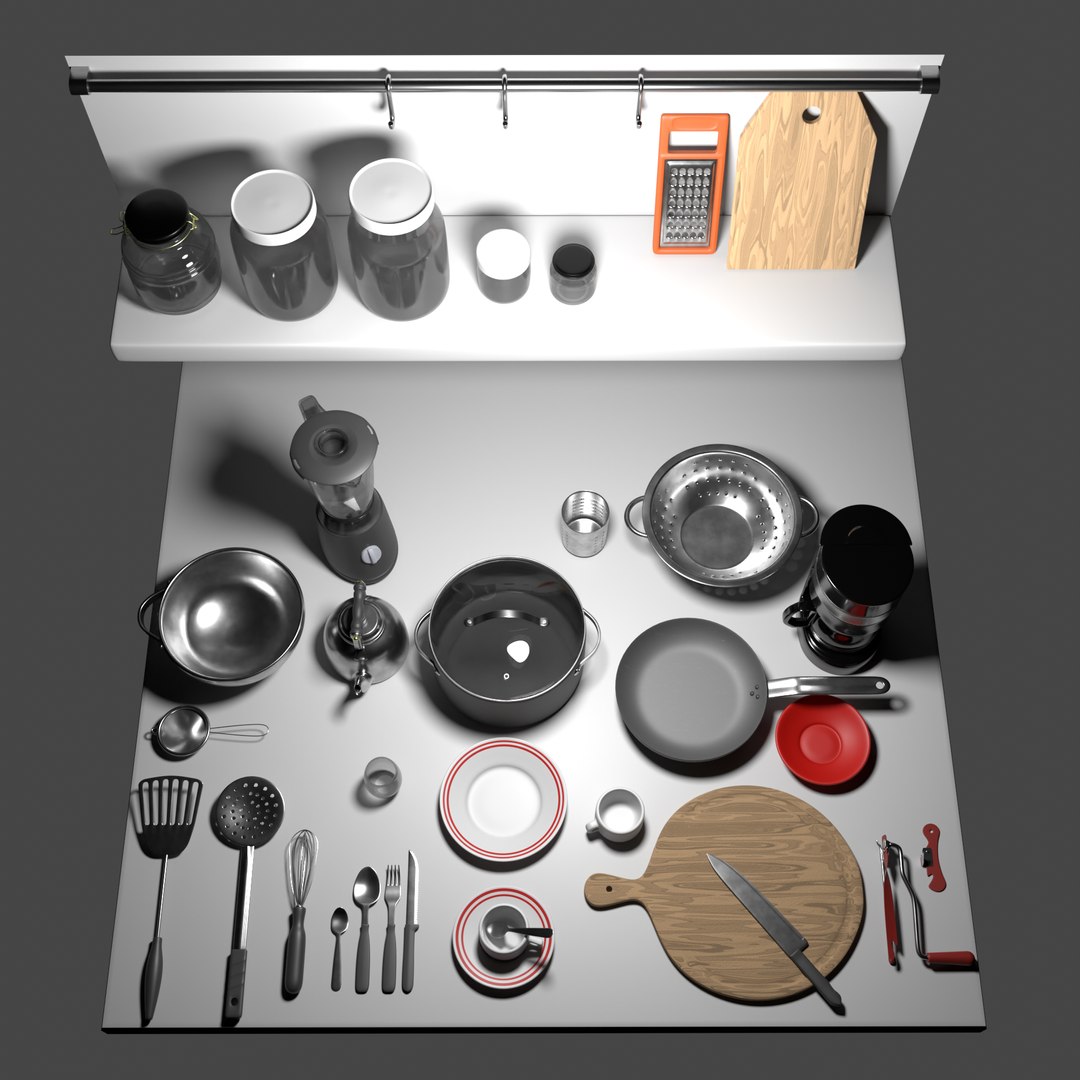 3D Kitchen Tool Set Pack - TurboSquid 1760988