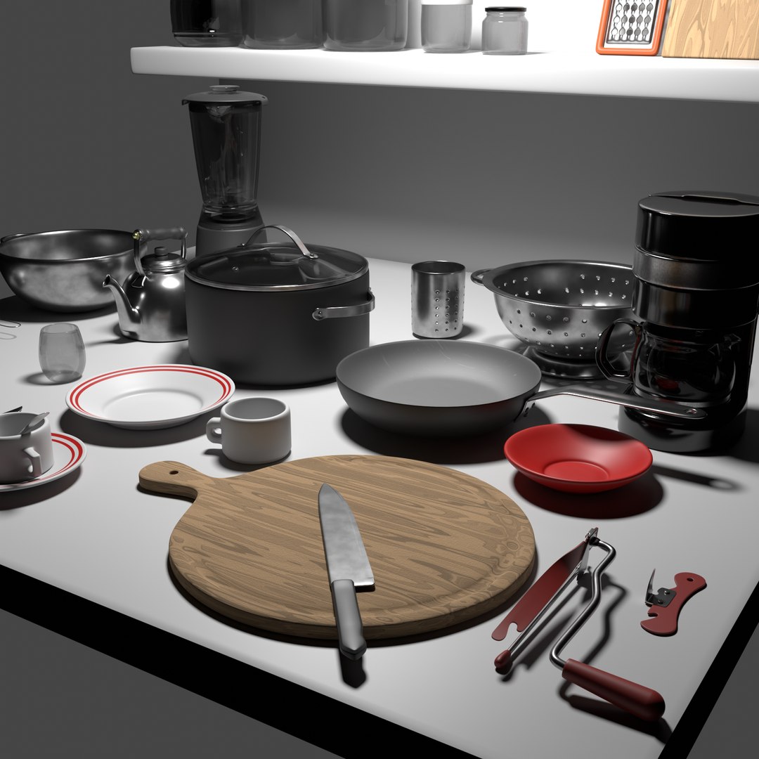 3D Kitchen Tool Set Pack - TurboSquid 1760988