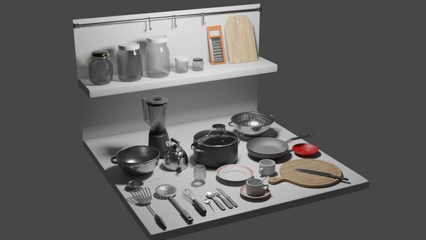 3D kitchen tool set pack - TurboSquid 1760988