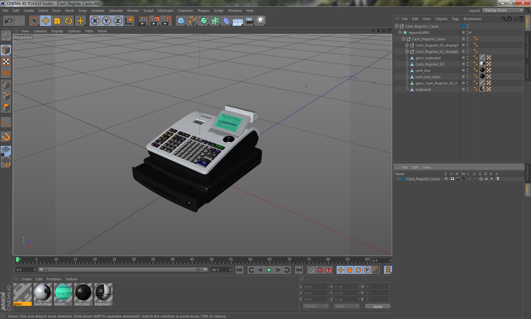 Cash Register Casio 3D - TurboSquid 1208170