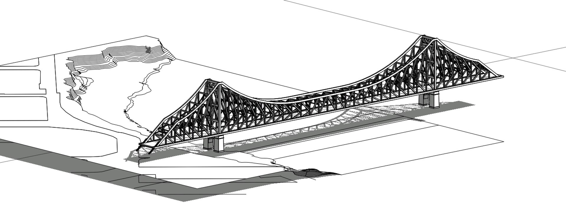 Brisbane Story Bridge 3d Dwg