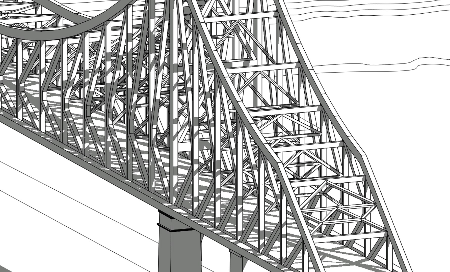 Brisbane Story Bridge 3d Dwg