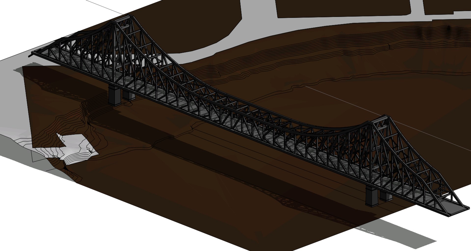 Brisbane Story Bridge 3d Dwg