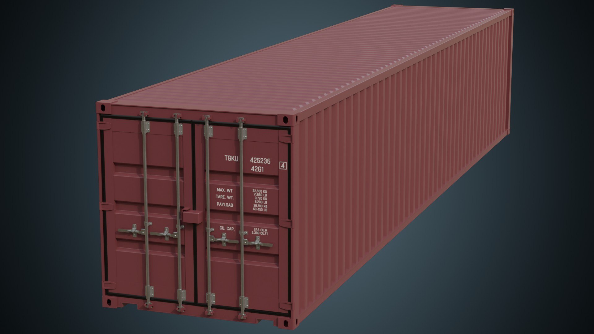 3D Cargo Container 3A - TurboSquid 1734999