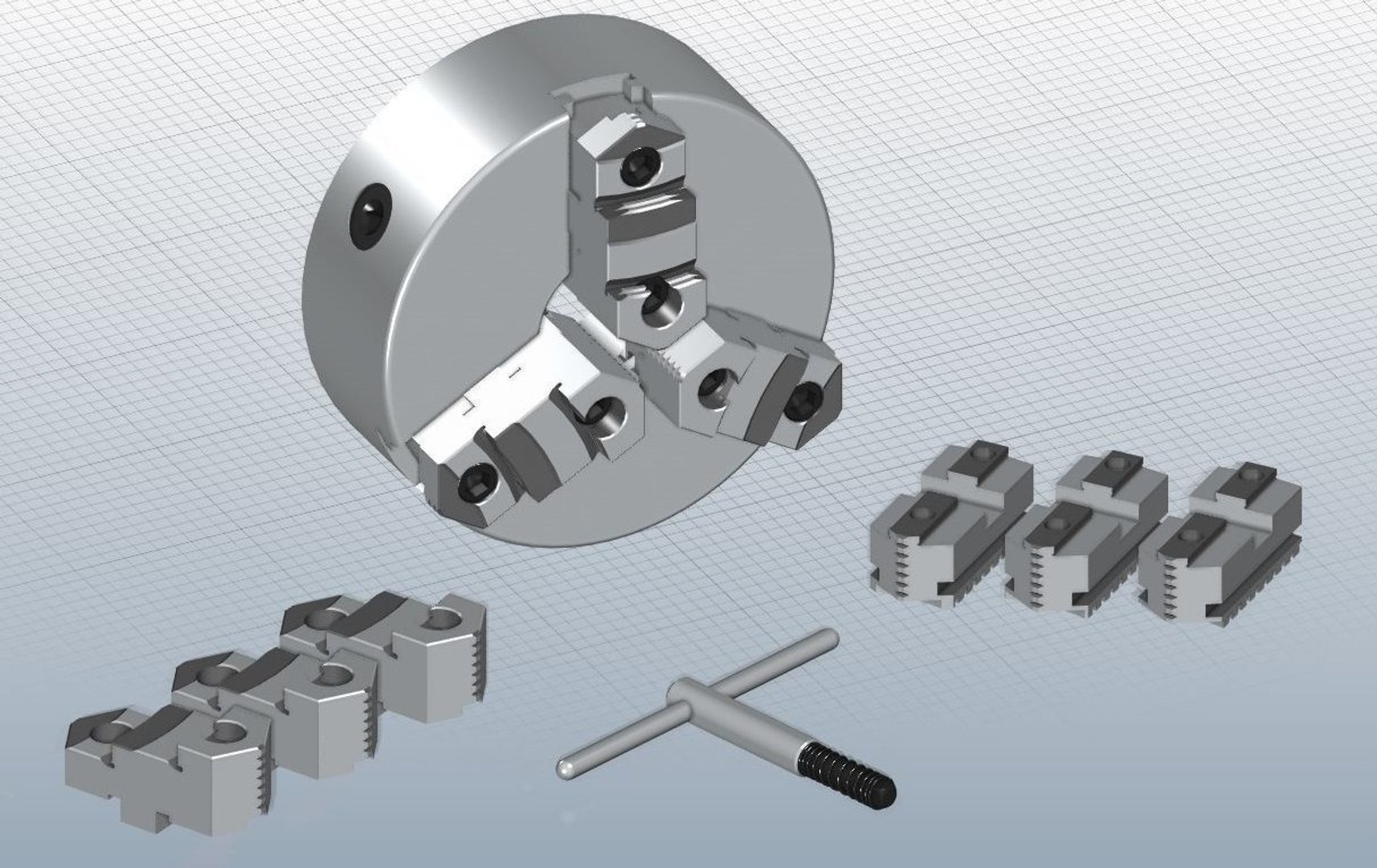 Lathe Chuck 3D Model - TurboSquid 1465680