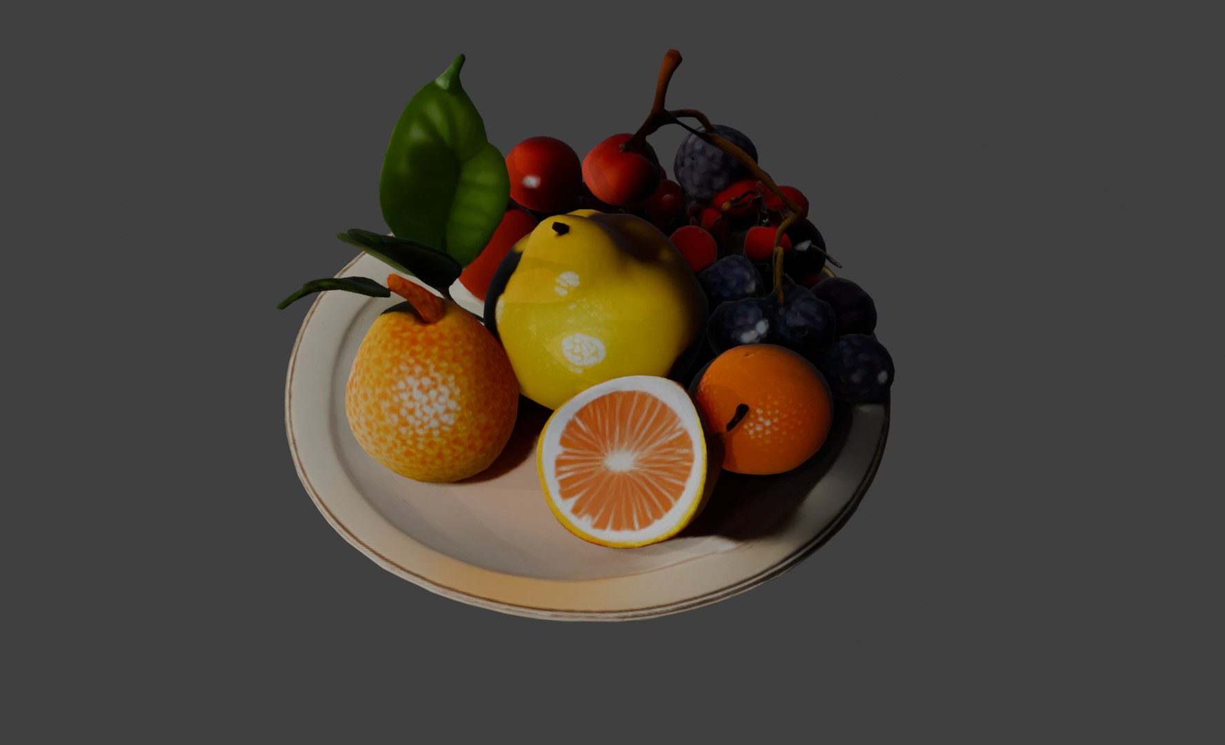 Vibrant Fruit Still Life - Realistic 3D Model 3D Model - TurboSquid 2329386