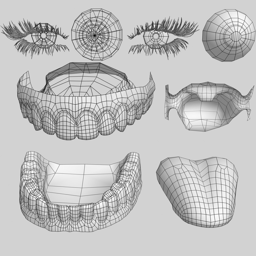 Animation Head Face 3d Max