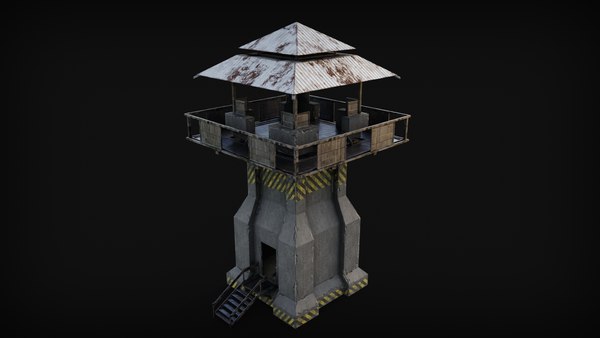 modelo 3d Torre de vigilancia - TurboSquid 2104221
