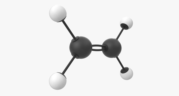 Ethylene molecule 3D model - TurboSquid 1425086