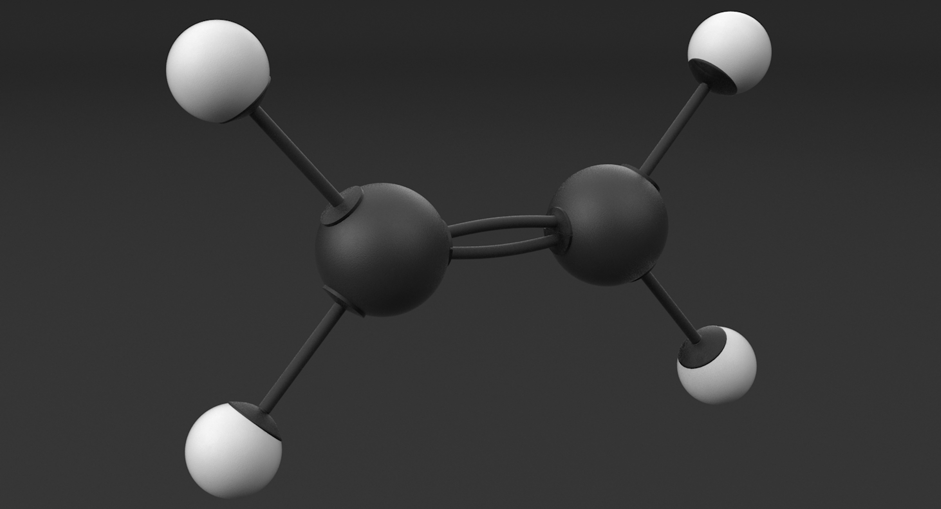 Ethylene molecule 3D model - TurboSquid 1425086