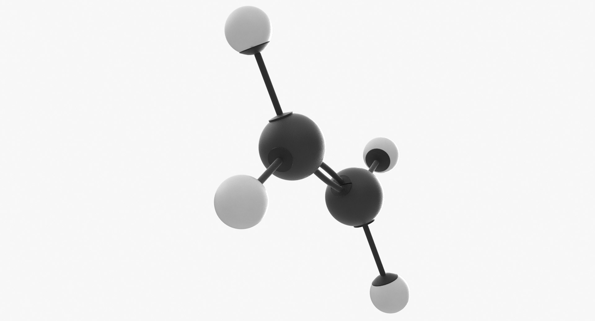 Ethylene Molecule 3D Model - TurboSquid 1425086