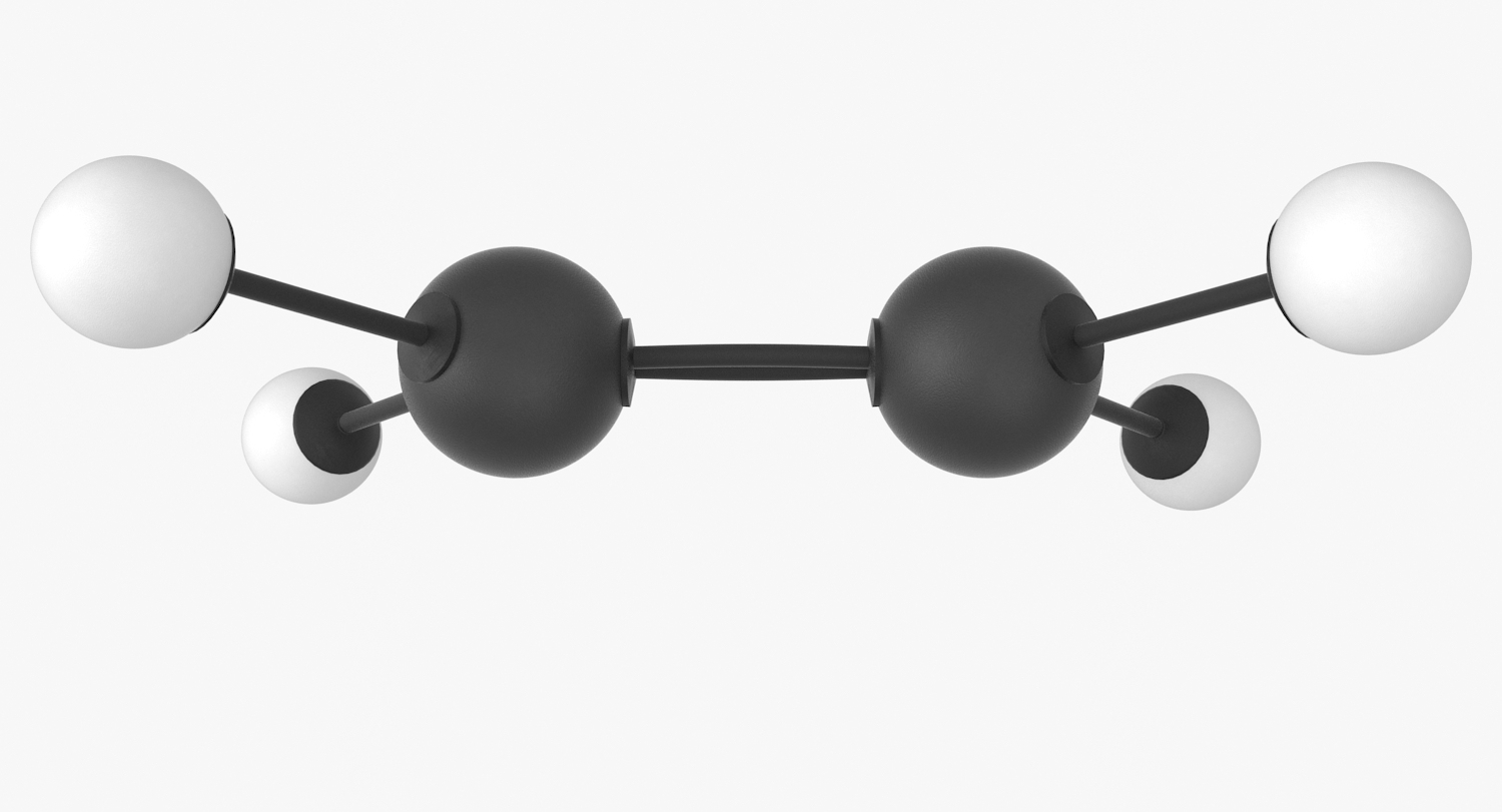 Ethylene molecule 3D model - TurboSquid 1425086