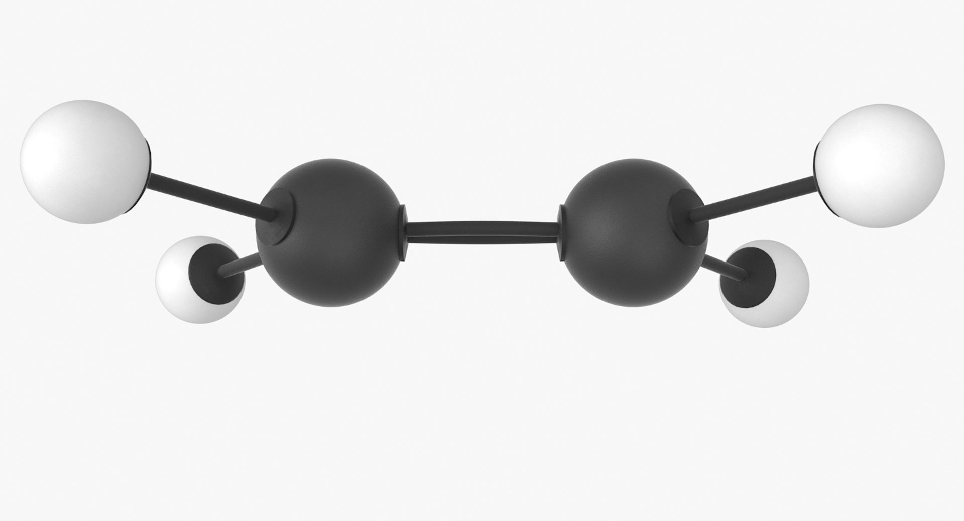 Ethylene Molecule 3D Model - TurboSquid 1425086