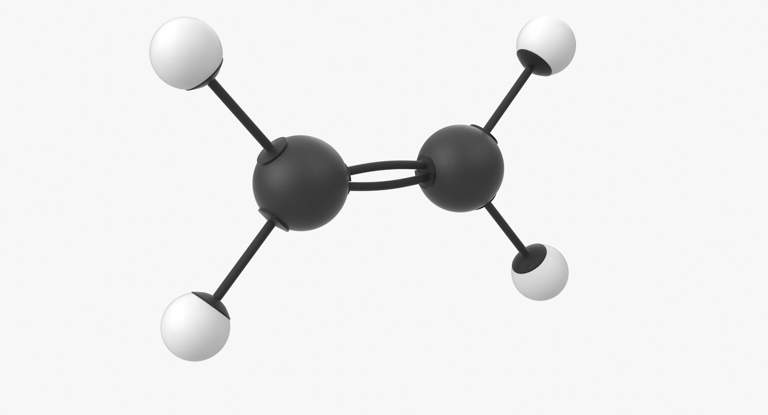 Ethylene molecule 3D model - TurboSquid 1425086