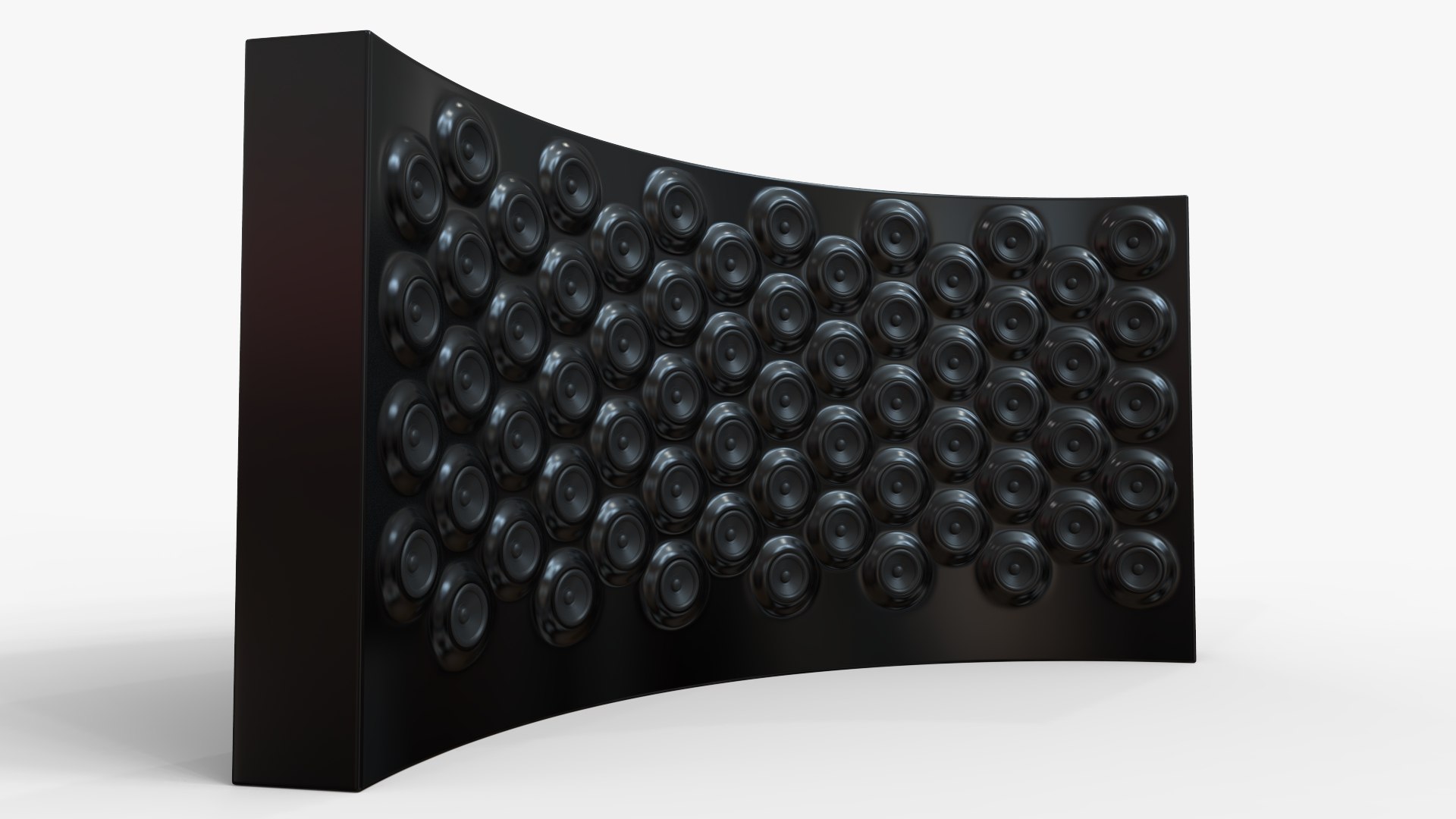 3D Speakers Curved Wall - TurboSquid 1979176