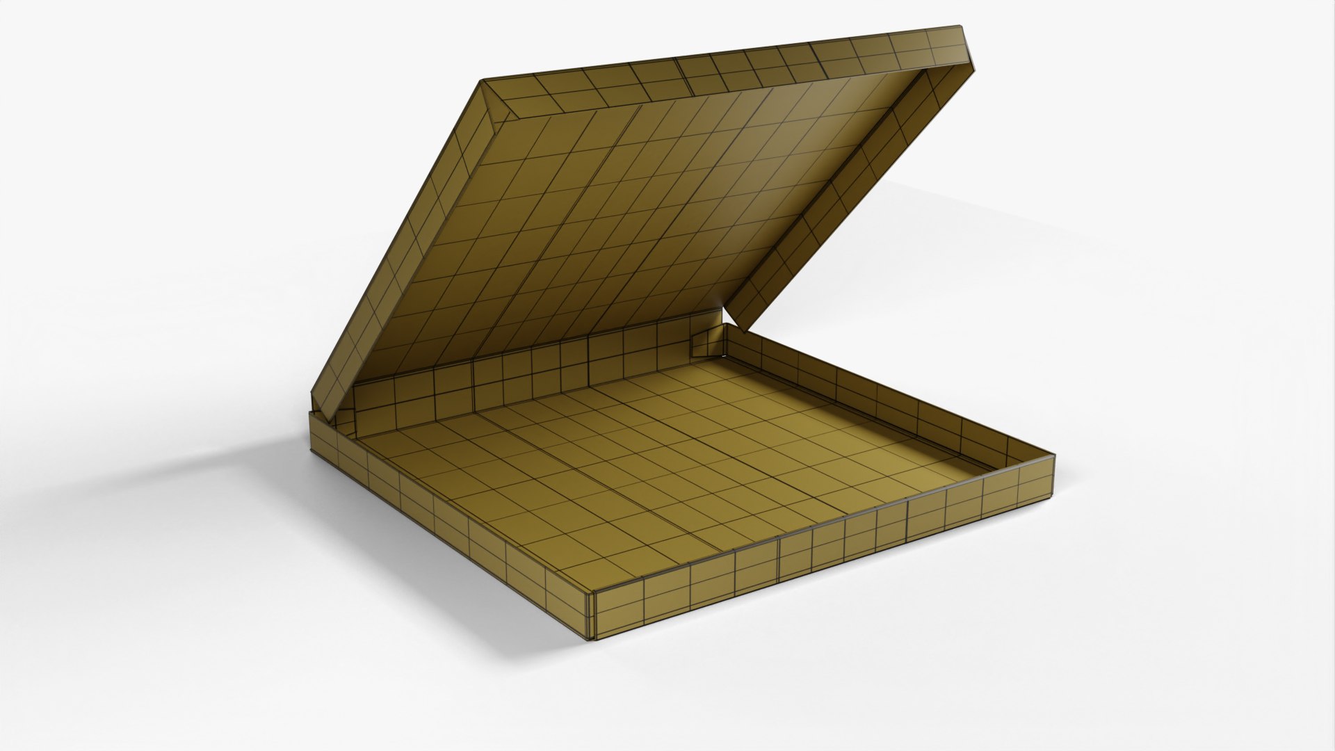 3D 10-inch Kraft Paper Open Pizza Box Model - TurboSquid 1981780