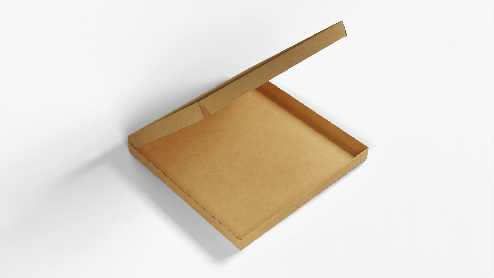 3D 10-inch Kraft Paper Open Pizza Box Model - TurboSquid 1981780