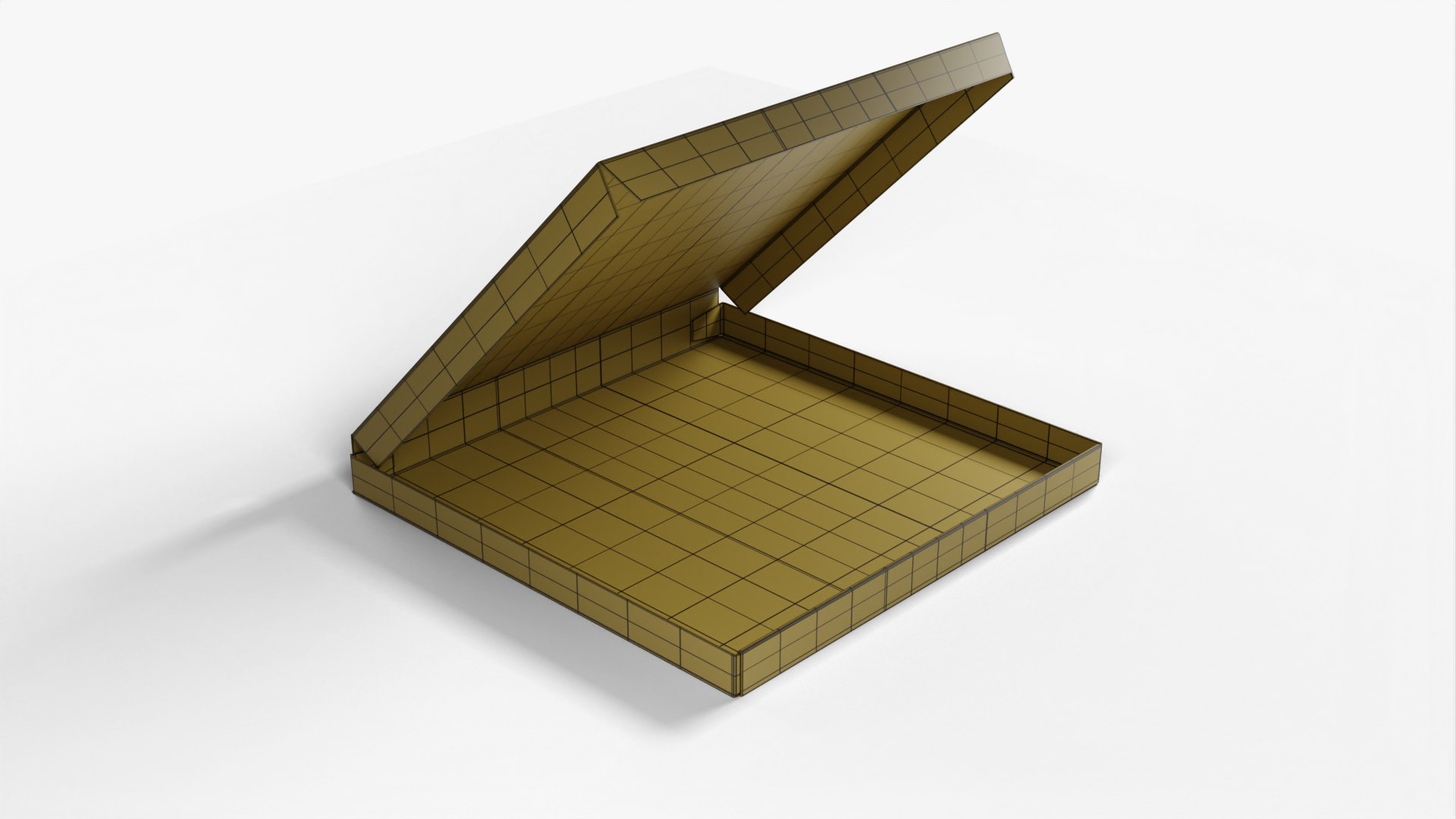 3D 10-inch Kraft Paper Open Pizza Box Model - TurboSquid 1981780